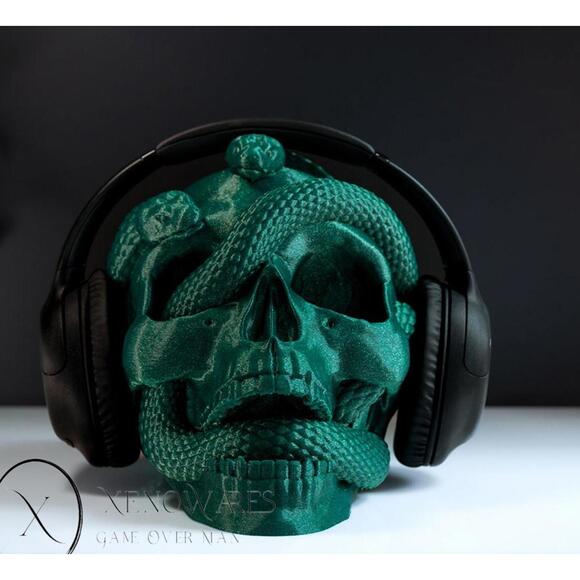 Portable Audio & Video | Venomous Vibes Skull Snakes Headphone Stand ...